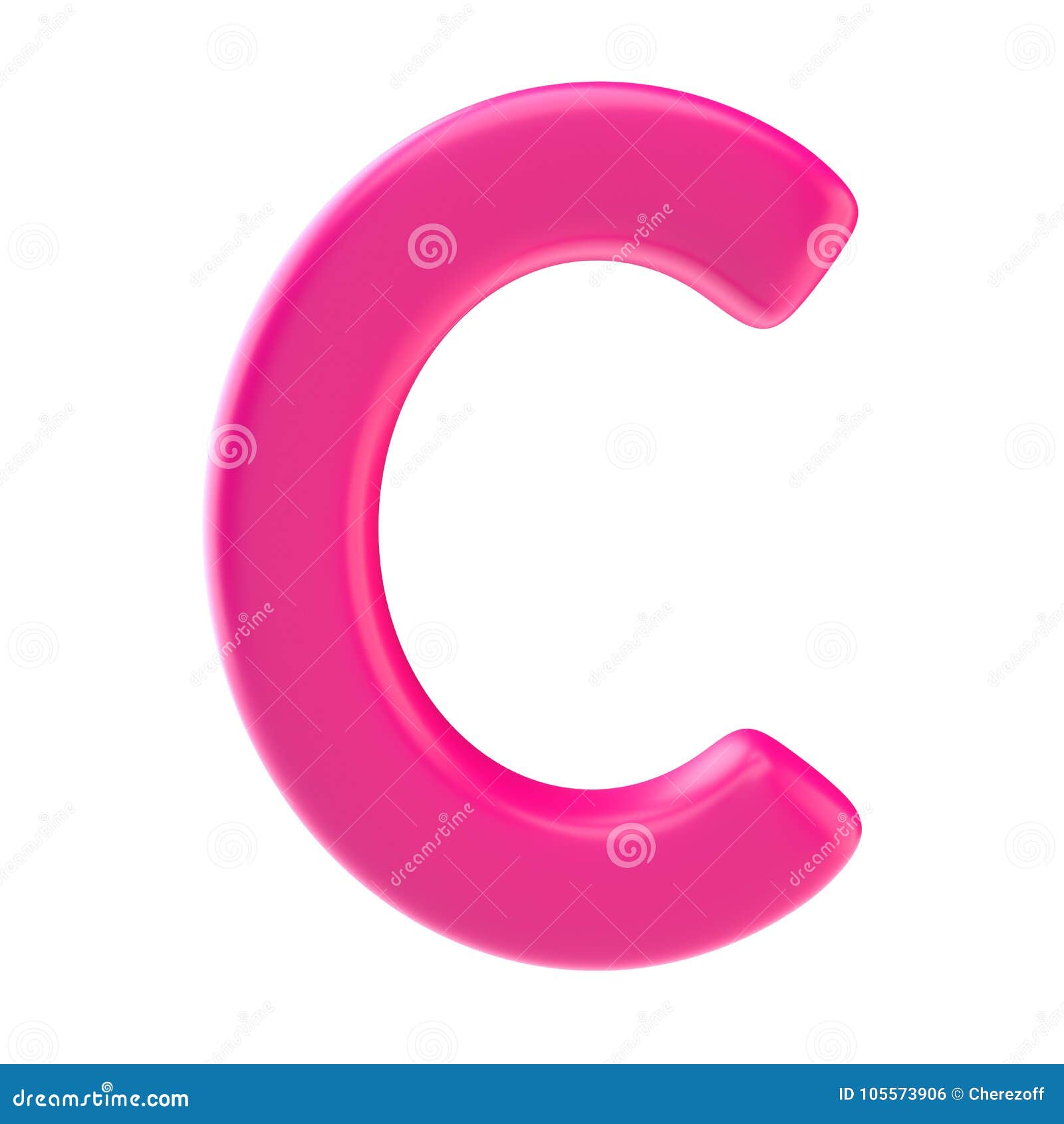 Mayúscula Rosado Brillante De La Letra Stock de ilustración ...