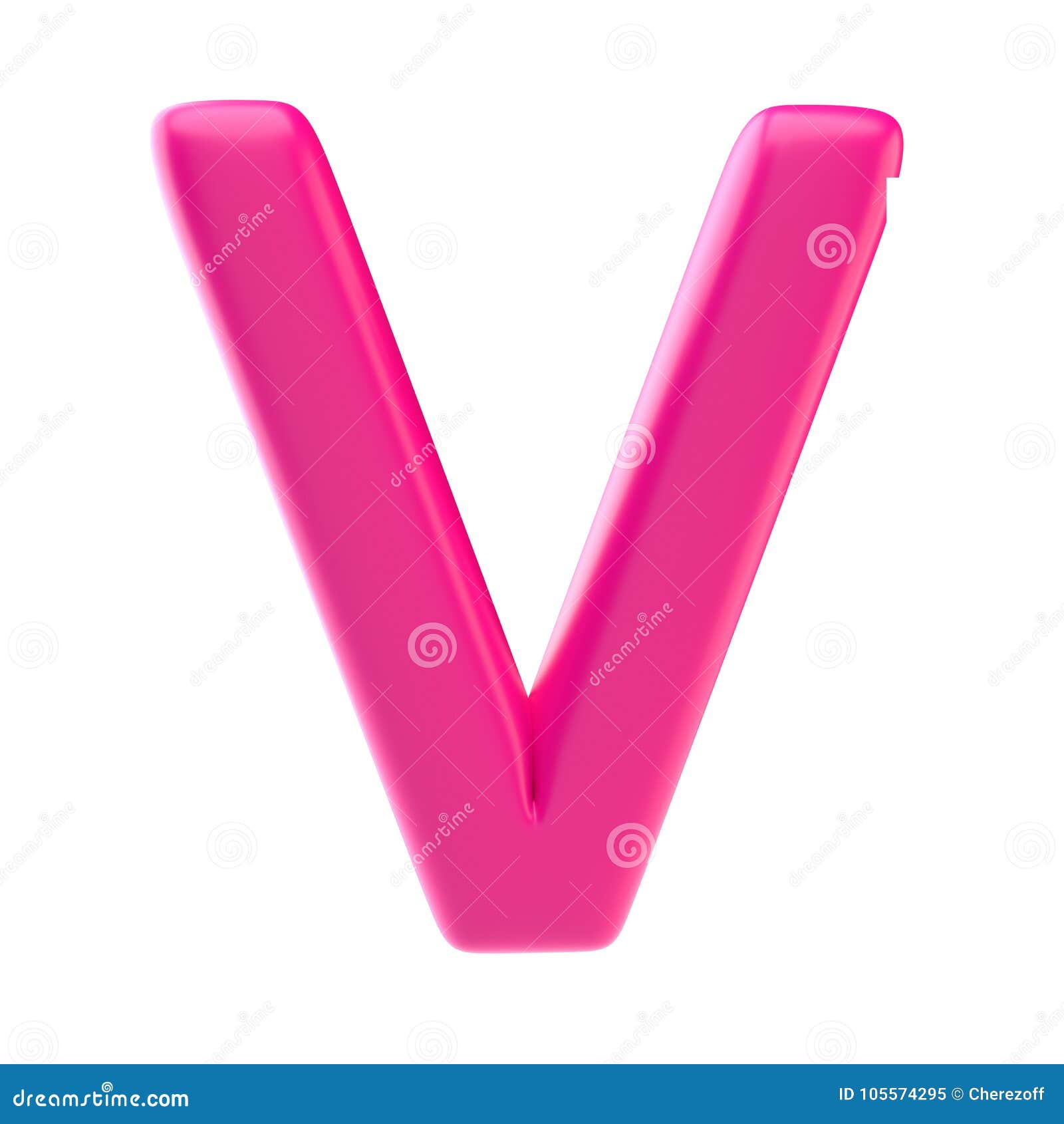 Mayúscula Rosado Brillante De La Letra Stock de ilustración ...