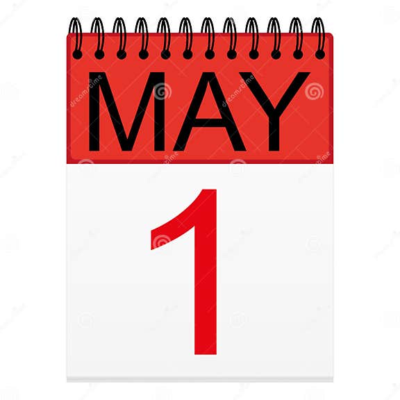 May 1 stock vector. Illustration of holiday, calendar - 28160853