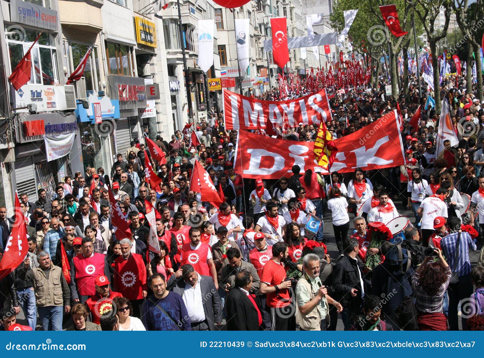 May 1 in Istanbul editorial stock image. Image of labor - 22210439
