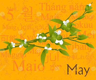 May stock vector. Illustration of languages, events, colorful - 7261918