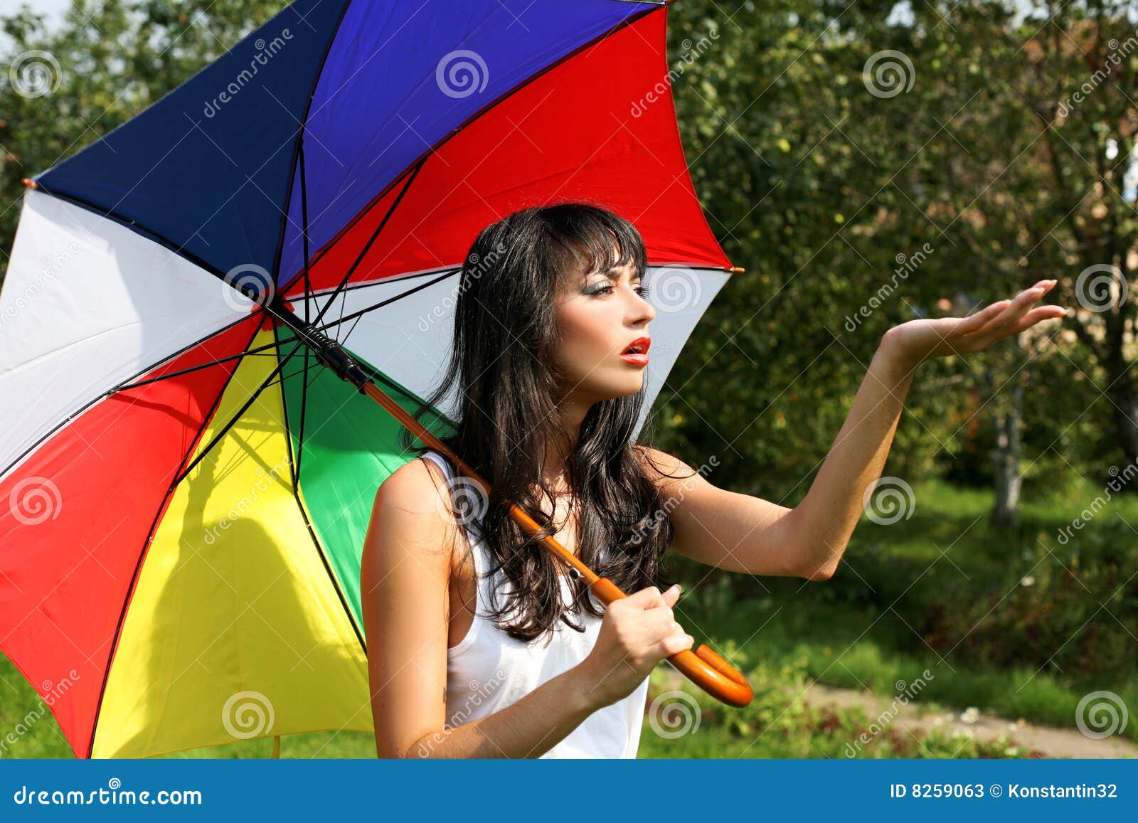 May be rain stock image. Image of healthy, female, happiness - 8259063