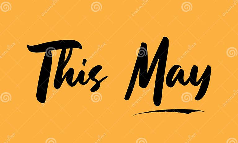This May Bold Typography Lettering Text Vector Design Quote Stock ...