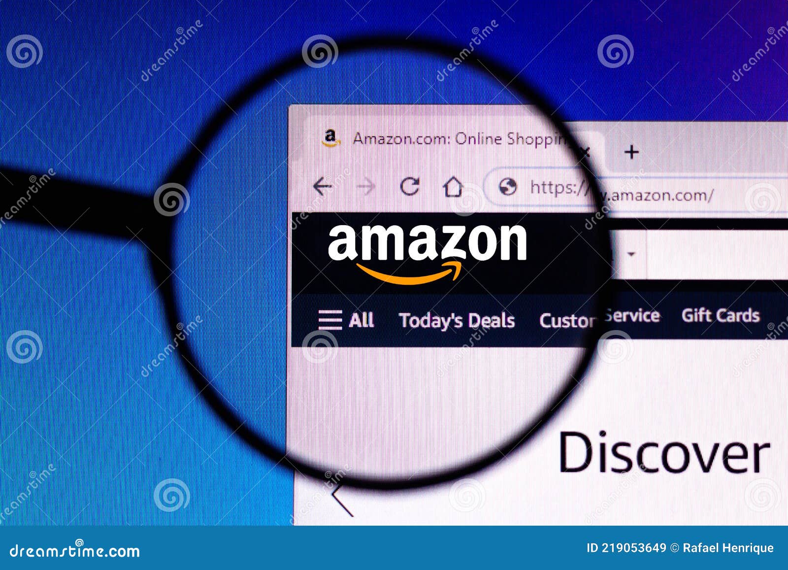 May 19, 2021, Brazil. in this Illustration the Homepage of the Amazon ...