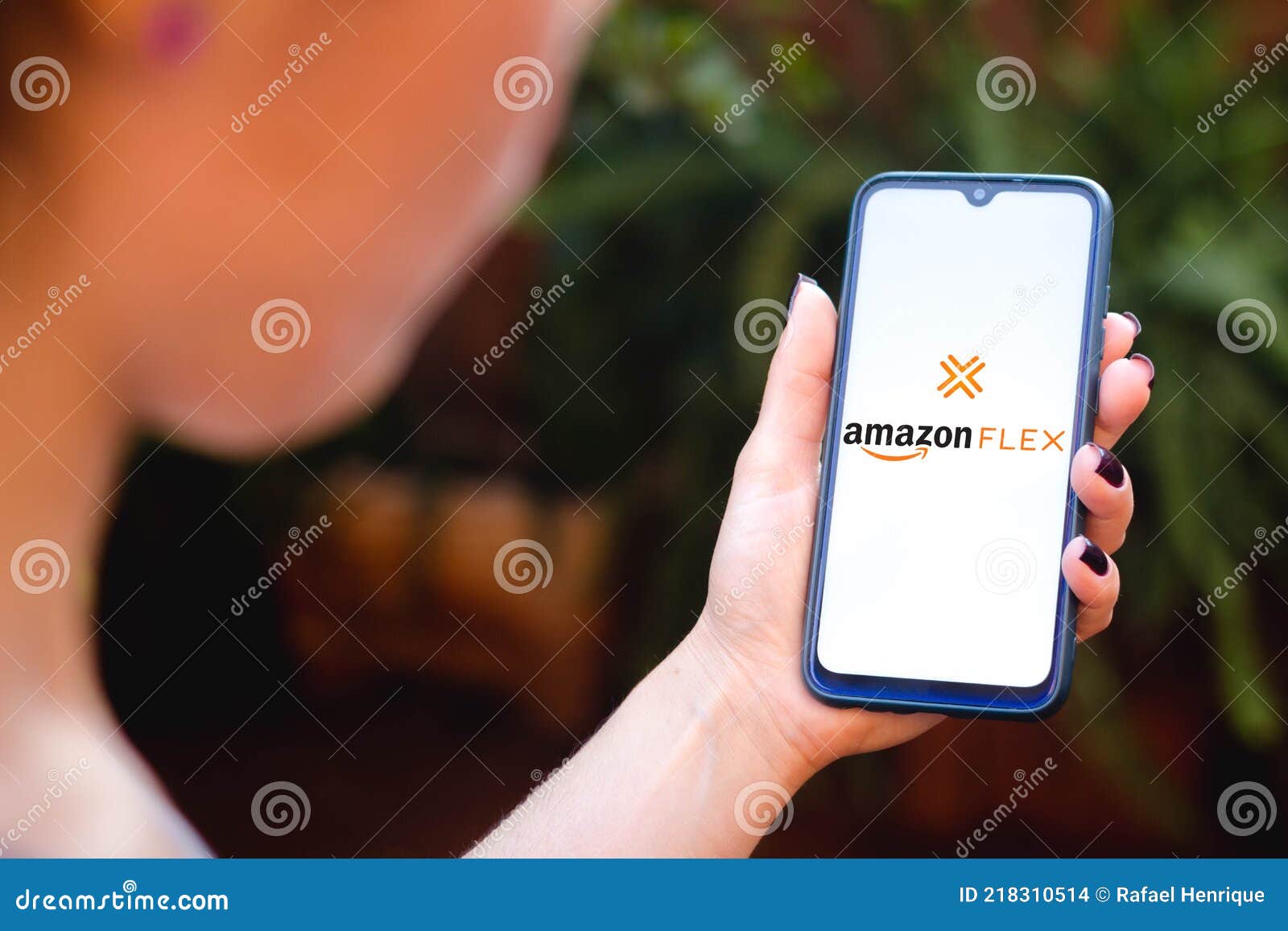 May 10, 2021, Brazil. in this Photo Illustration the Amazon Flex Logo ...