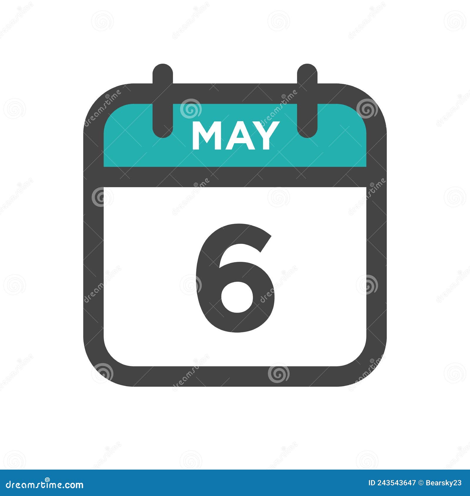 May 6 Calendar Day or Calender Date for Deadlines or Appointment Stock ...