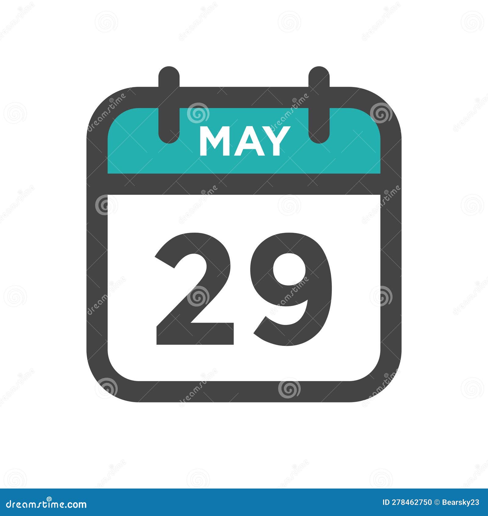 May 29 Calendar Day or Calender Date for Deadlines or Appointment Stock ...