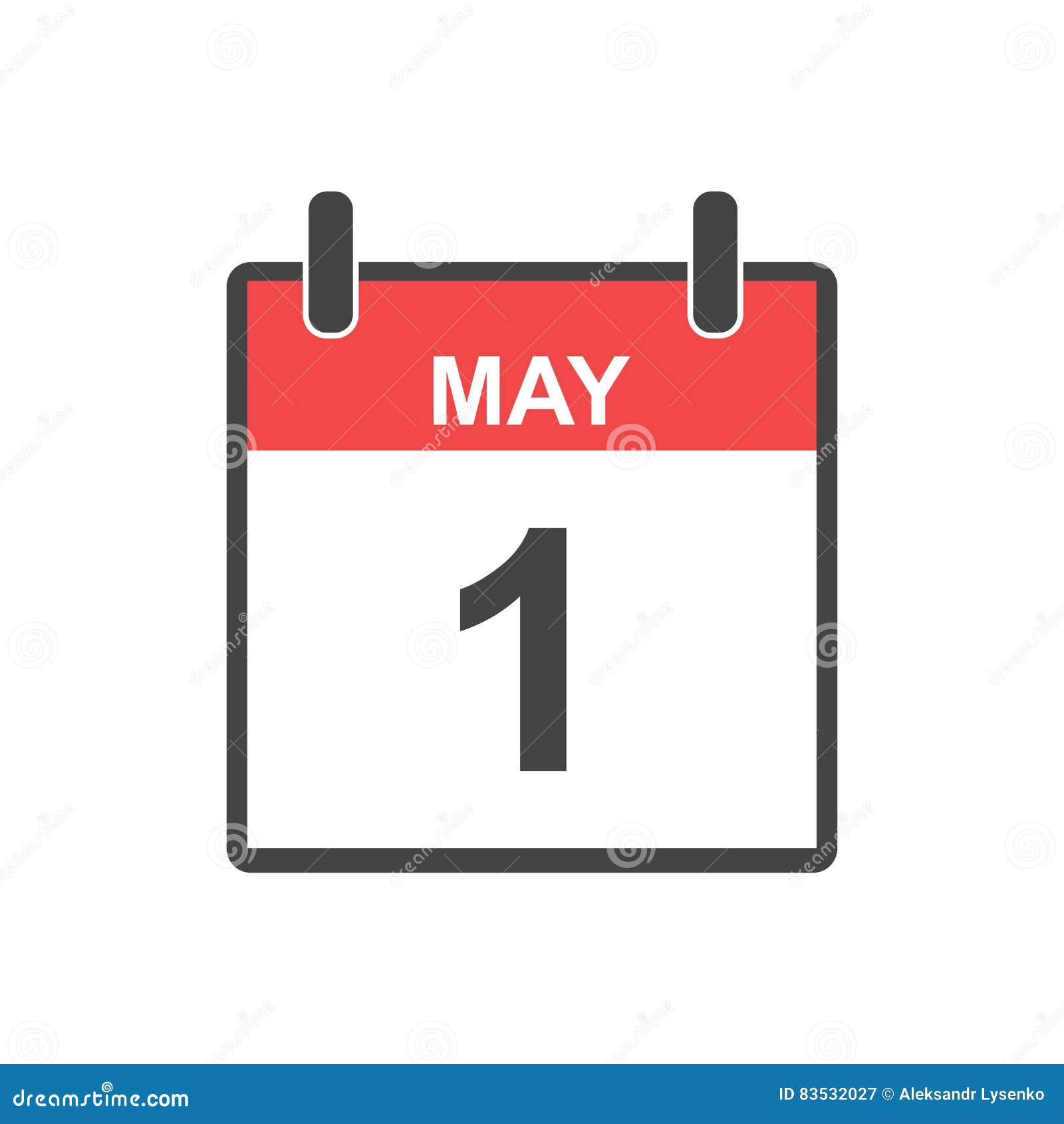 May 1 calendar icon. stock vector. Illustration of computer - 83532027
