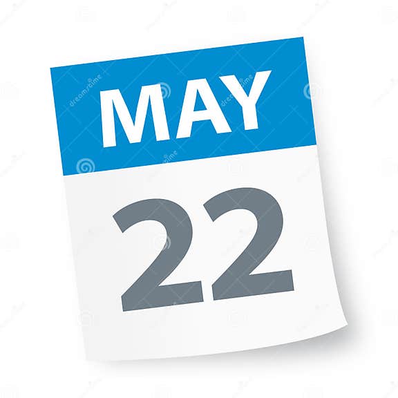 May 22 - Calendar Icon stock illustration. Illustration of time - 127479370