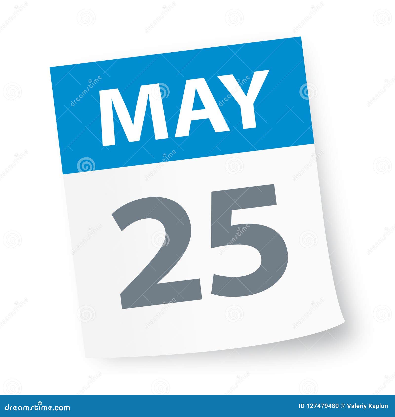 May 25 - Calendar Icon stock illustration. Illustration of adhesive ...