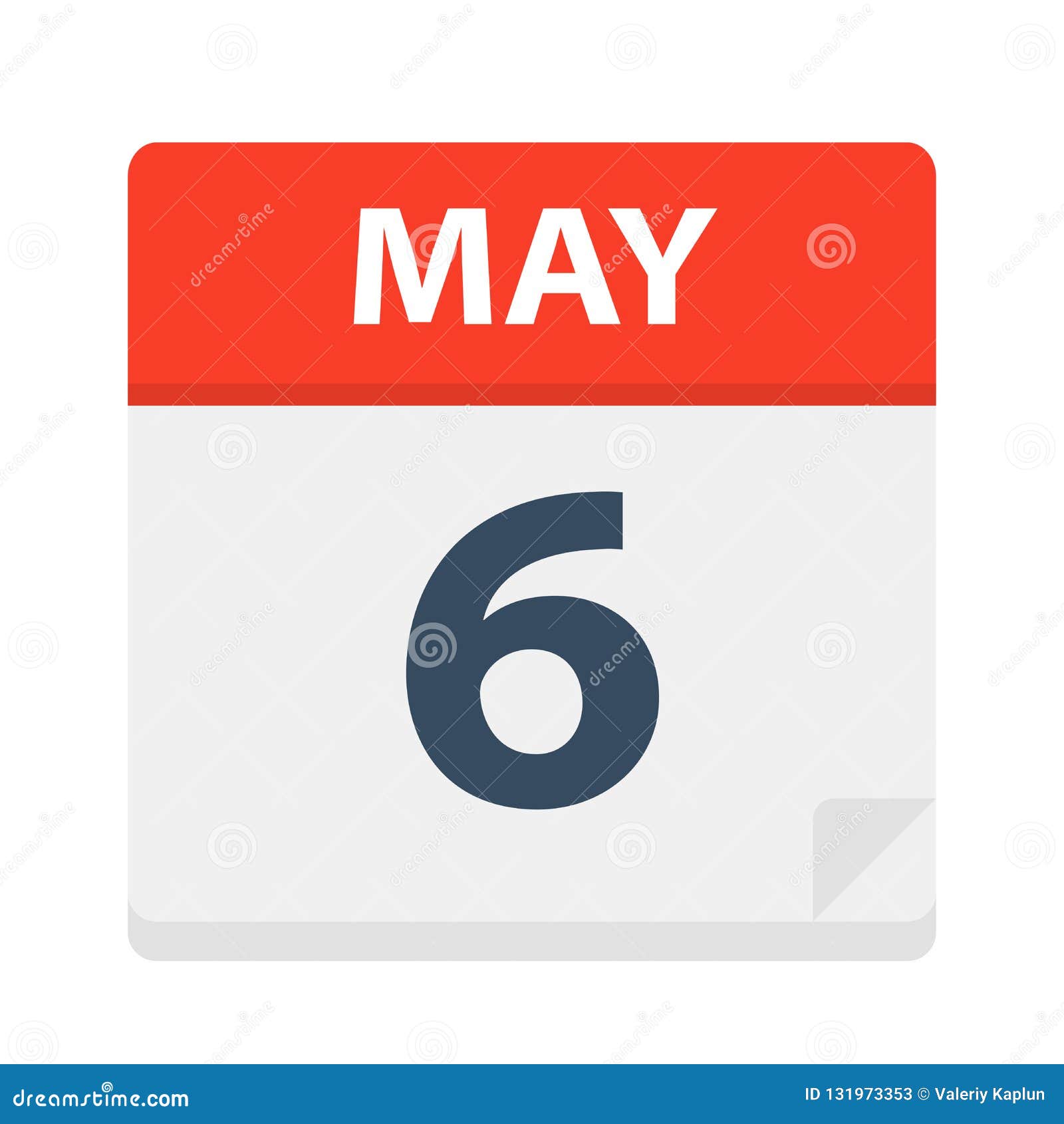 May 6 - Calendar Icon stock illustration. Illustration of 2020 - 131973353