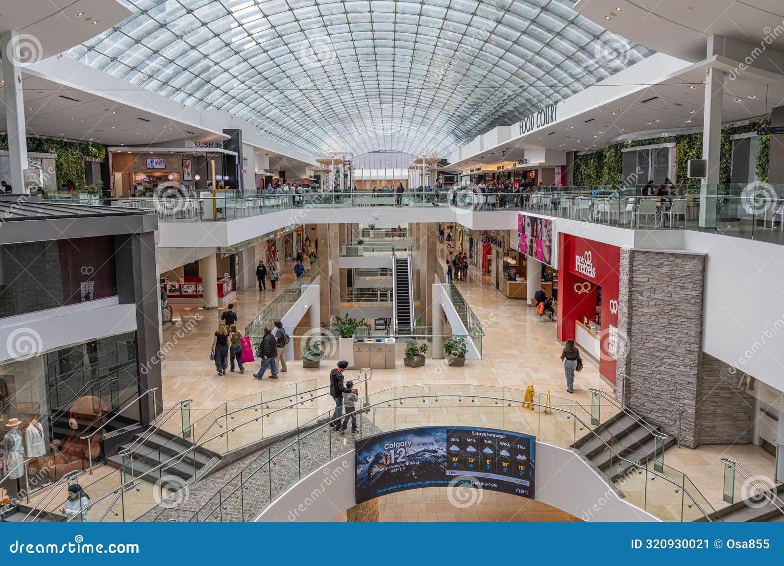 4 May 2024 - Calgary Alberta Canada - the Core Shopping Centre in ...