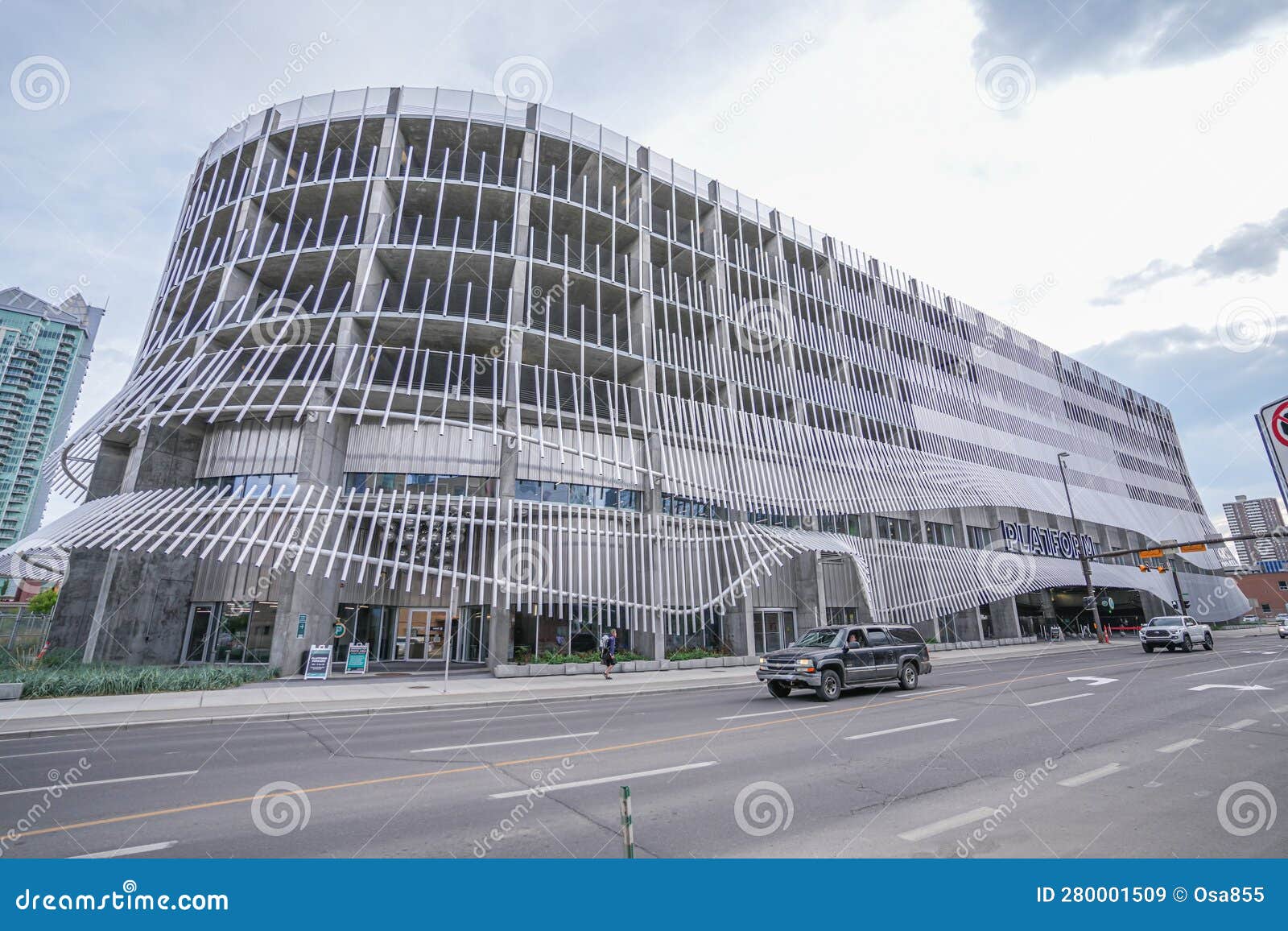 28 May 2023 - Calgary Alberta Canada - the Platform Parkade Editorial ...
