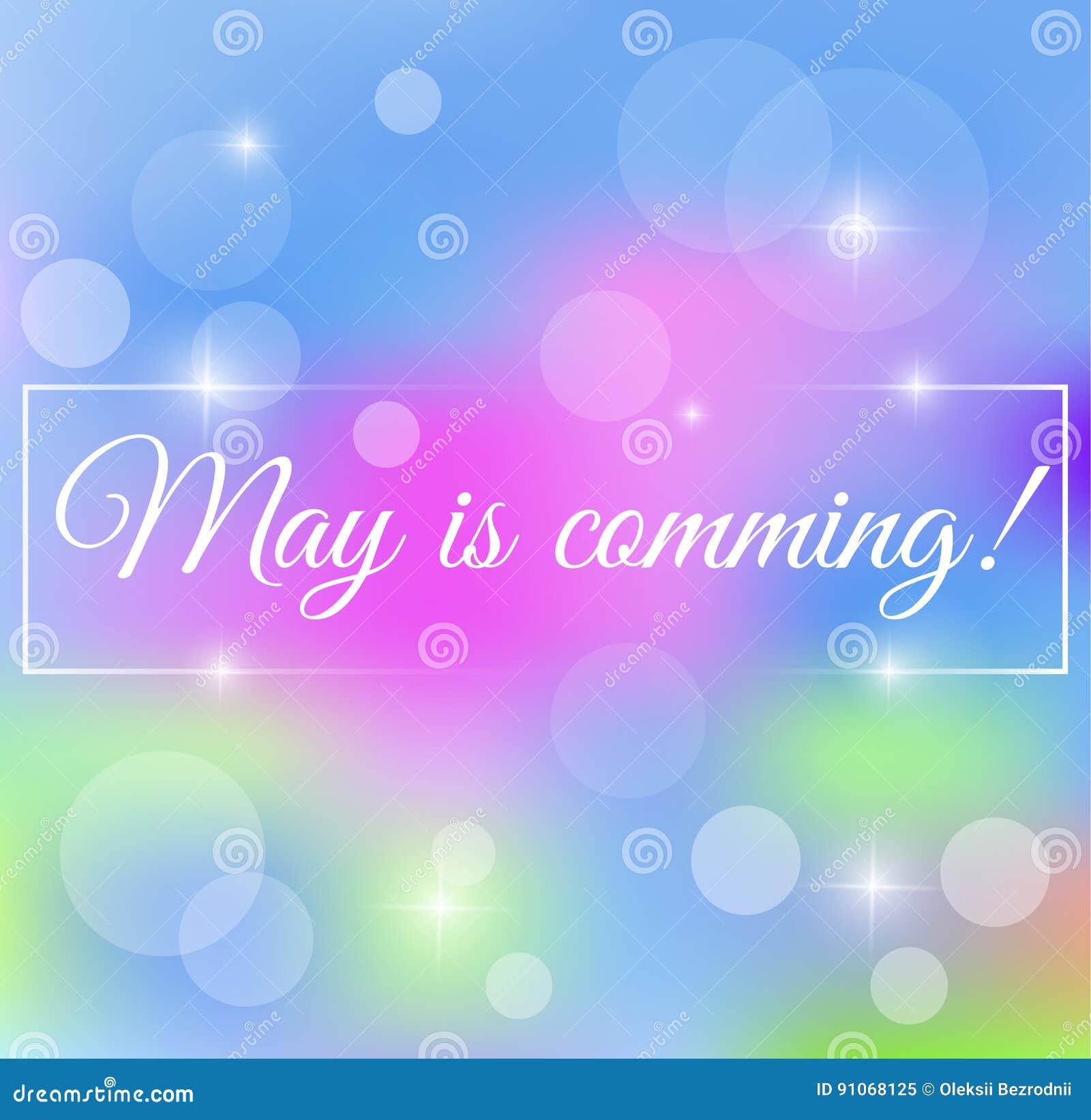 May is coming illustration stock illustration. Illustration of white ...