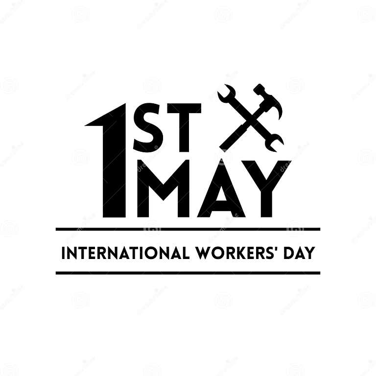 Vector Illustration Template for International Workers Day on 1st May ...