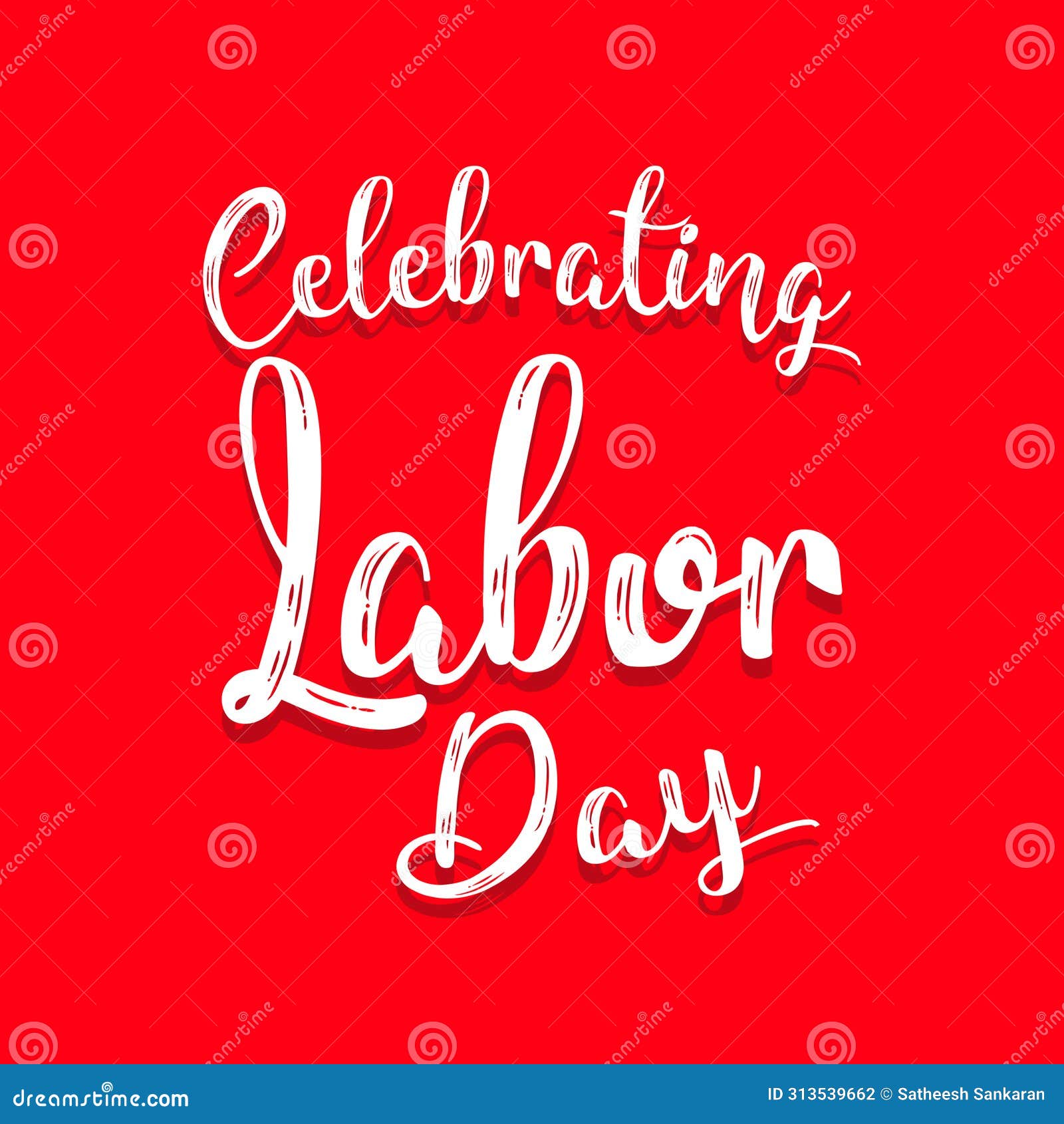 Celebrating Labor Day Vector Illustration Template for International ...