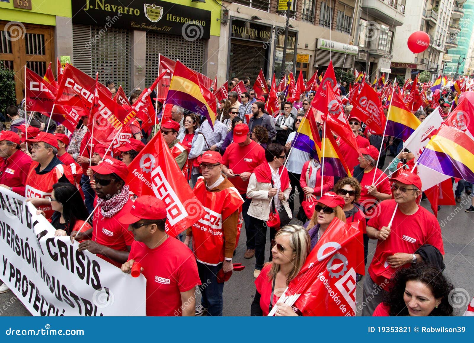 May Day Demonstrations editorial photo. Image of celebration - 19353821