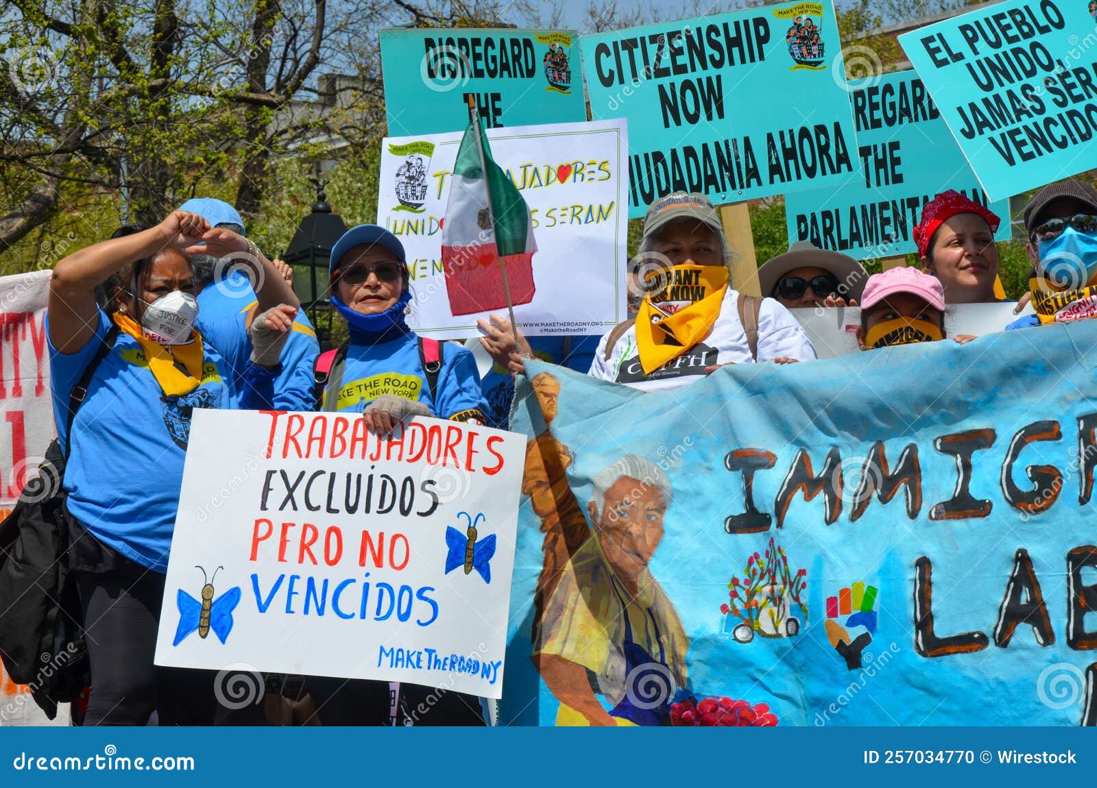 May day parade in New York editorial image. Image of architecture ...