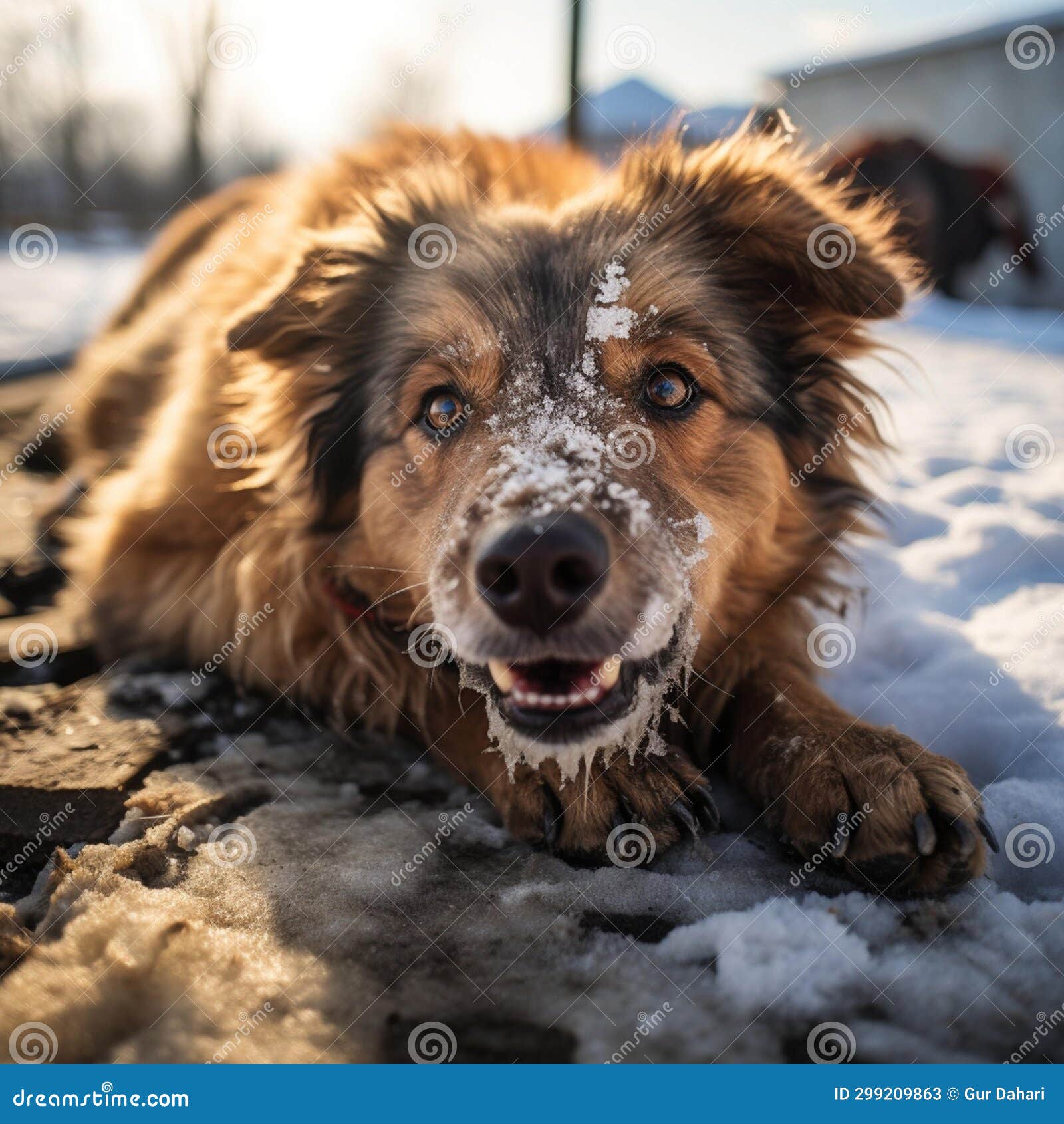 Expressing Happiness through Wagging Motions Stock Image - Image of ...