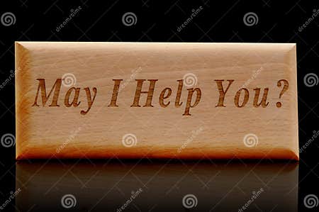 May i help you stock photo. Image of board, signage, sign - 12054340