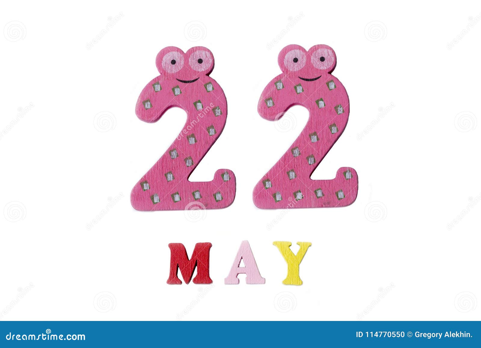 May 22. the Image May 22, on a White Background Stock Illustration ...
