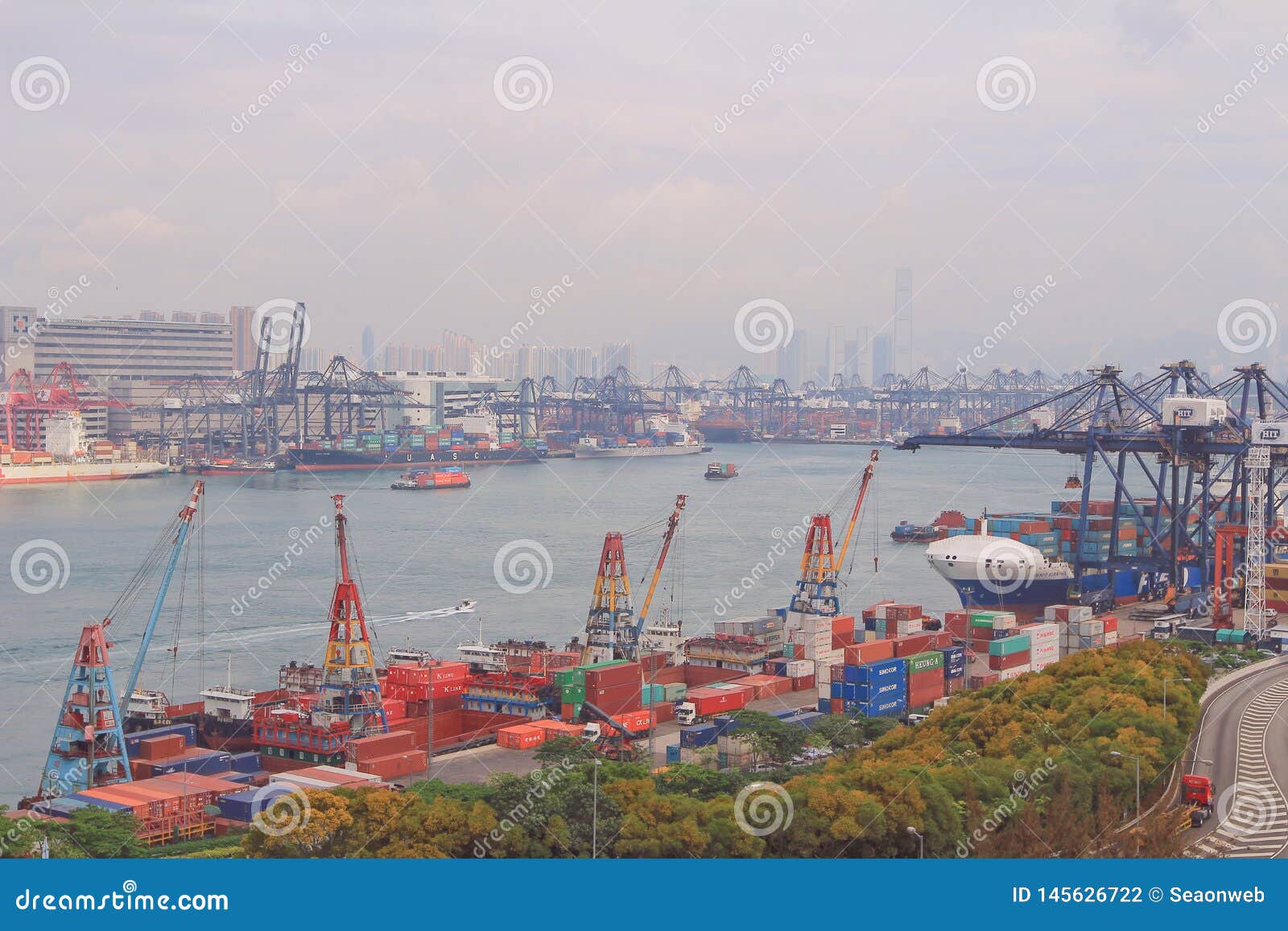 3 May 2014 Kwai Tsing Container Terminal Editorial Photography - Image ...