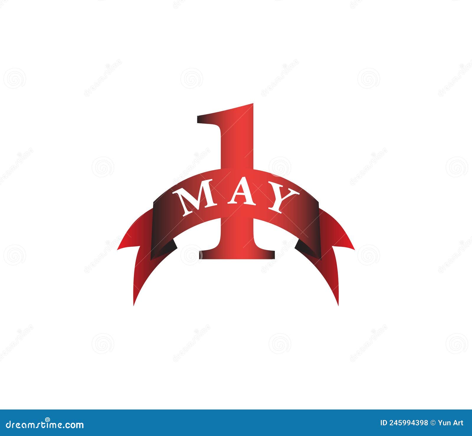 May 1 Logo for International Labor Day Stock Illustration ...