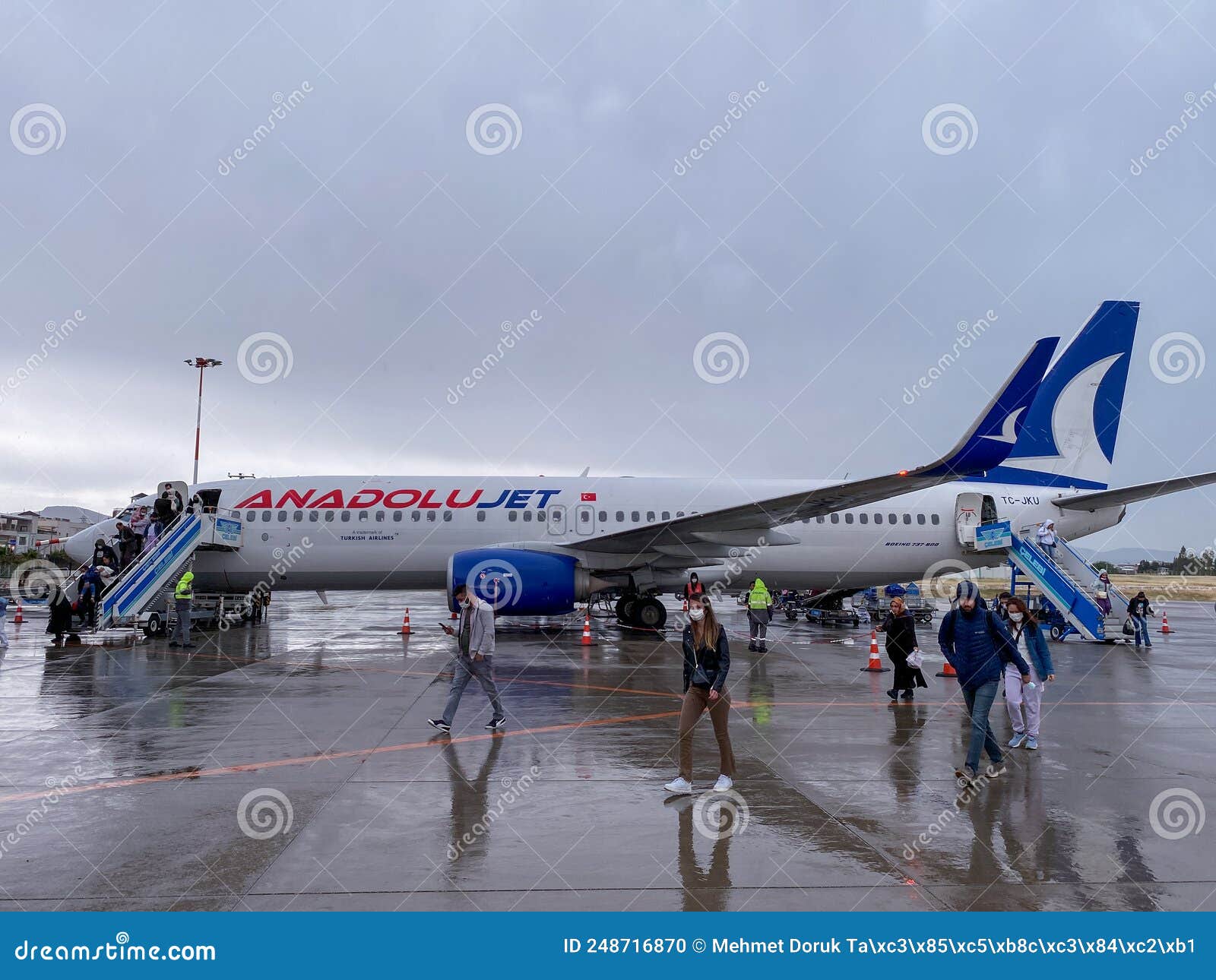 7 May 2022 Mardin Turkey. Clouds And Airplane Wing View From The Plane ...
