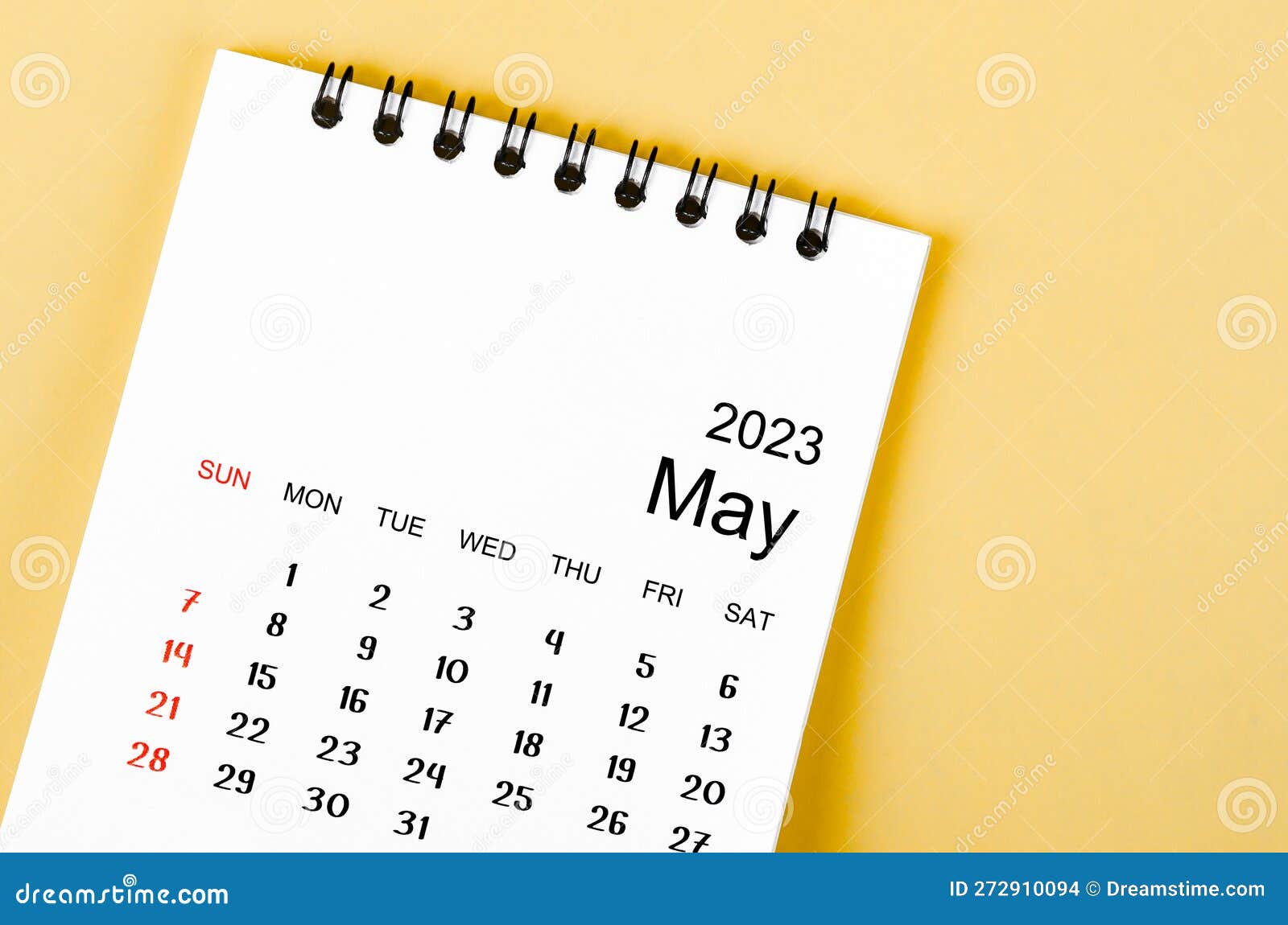The May 2023 Monthly Desk Calendar for 2023 Year Stock Photo - Image of ...