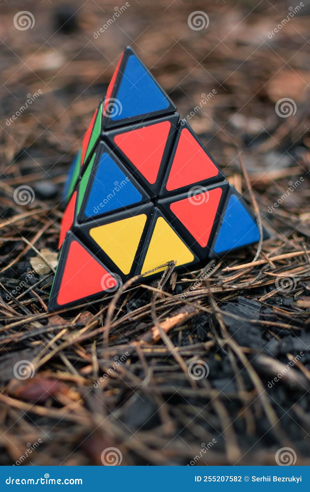 Triangle Rubik`s Cube In A Shape Of A Pyramid Editorial Photo ...