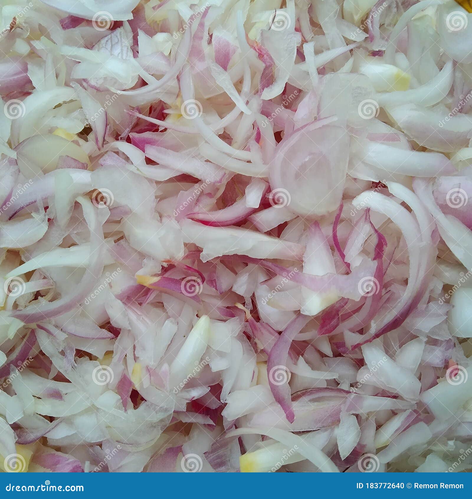Onion Cut Into Small Pieces. Stock Photo - Image of summer, outdoor ...