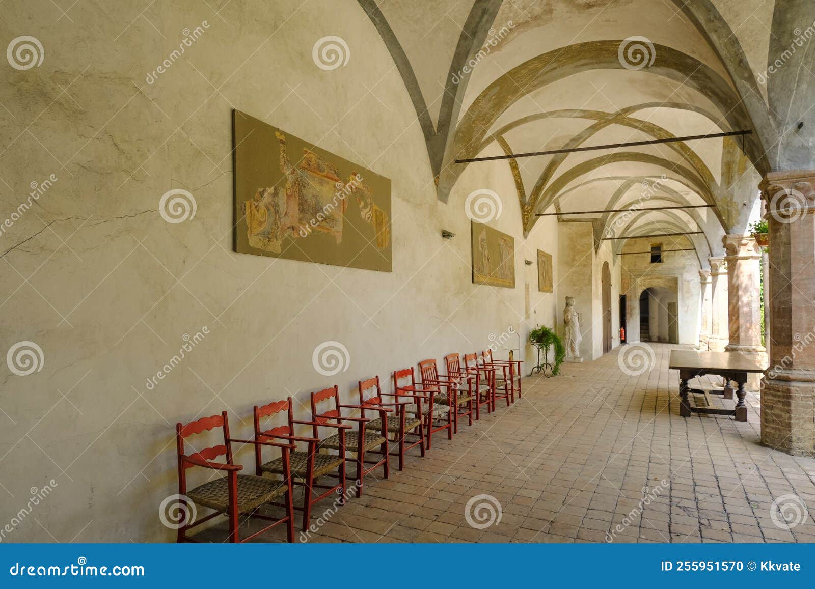 May 2022 Parma, Italy: Interior of the the Castle Castello of ...