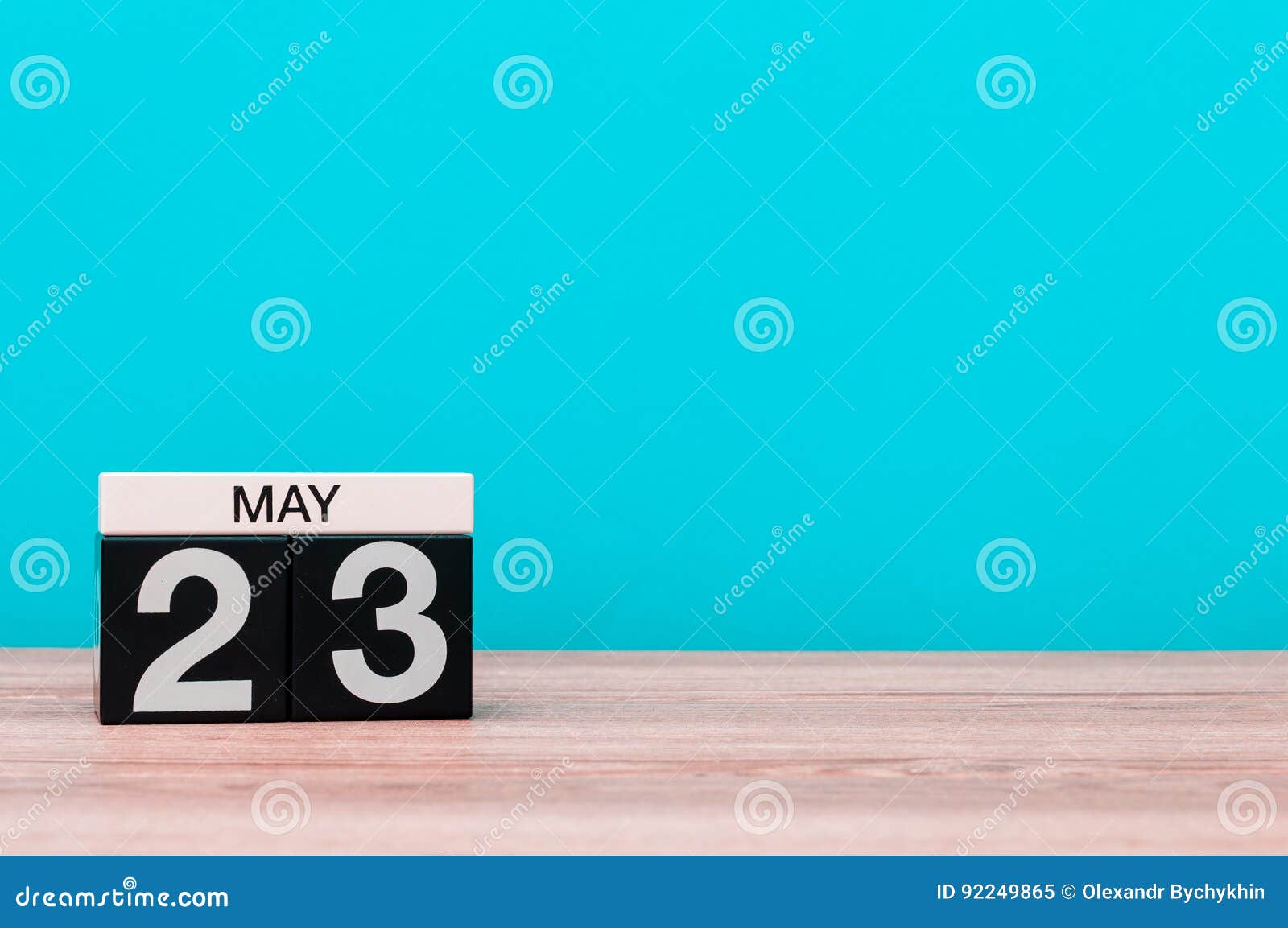 May 23rd. Day 23 of Month, Calendar on Turquoise Background Stock Image ...