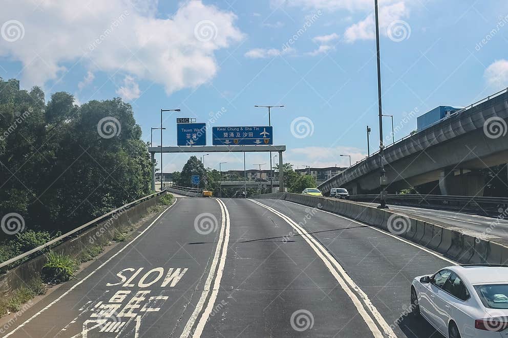 May 26 2023 the Road Scape of Ching Cheung Road Editorial Stock Image ...