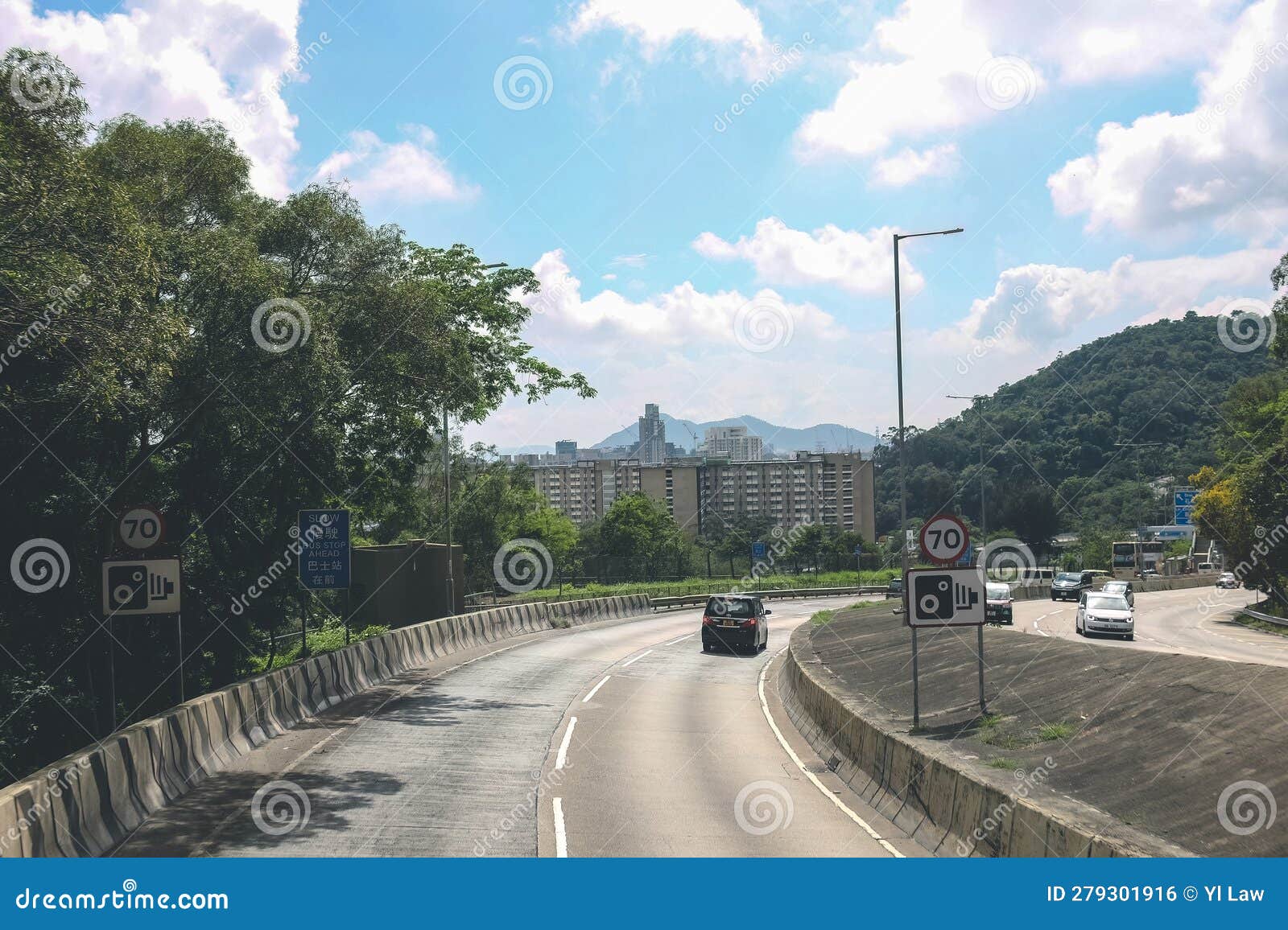 May 26 2023 the Road Scape of Lung Cheung Road, Hk Editorial Photo ...
