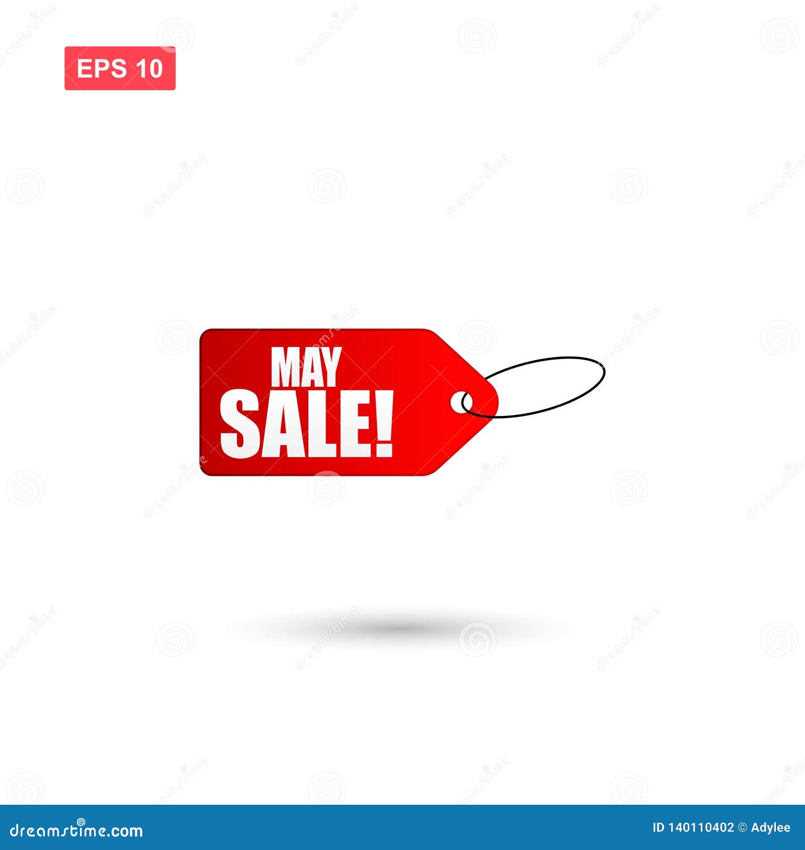May Sale Tag Vector Isolated Stock Vector - Illustration of background ...