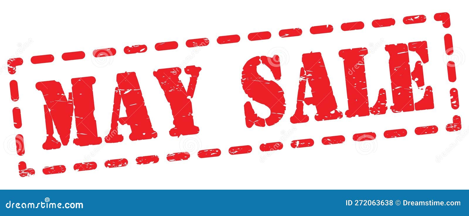 MAY SALE Text Written on Red Stamp Sign Stock Illustration ...