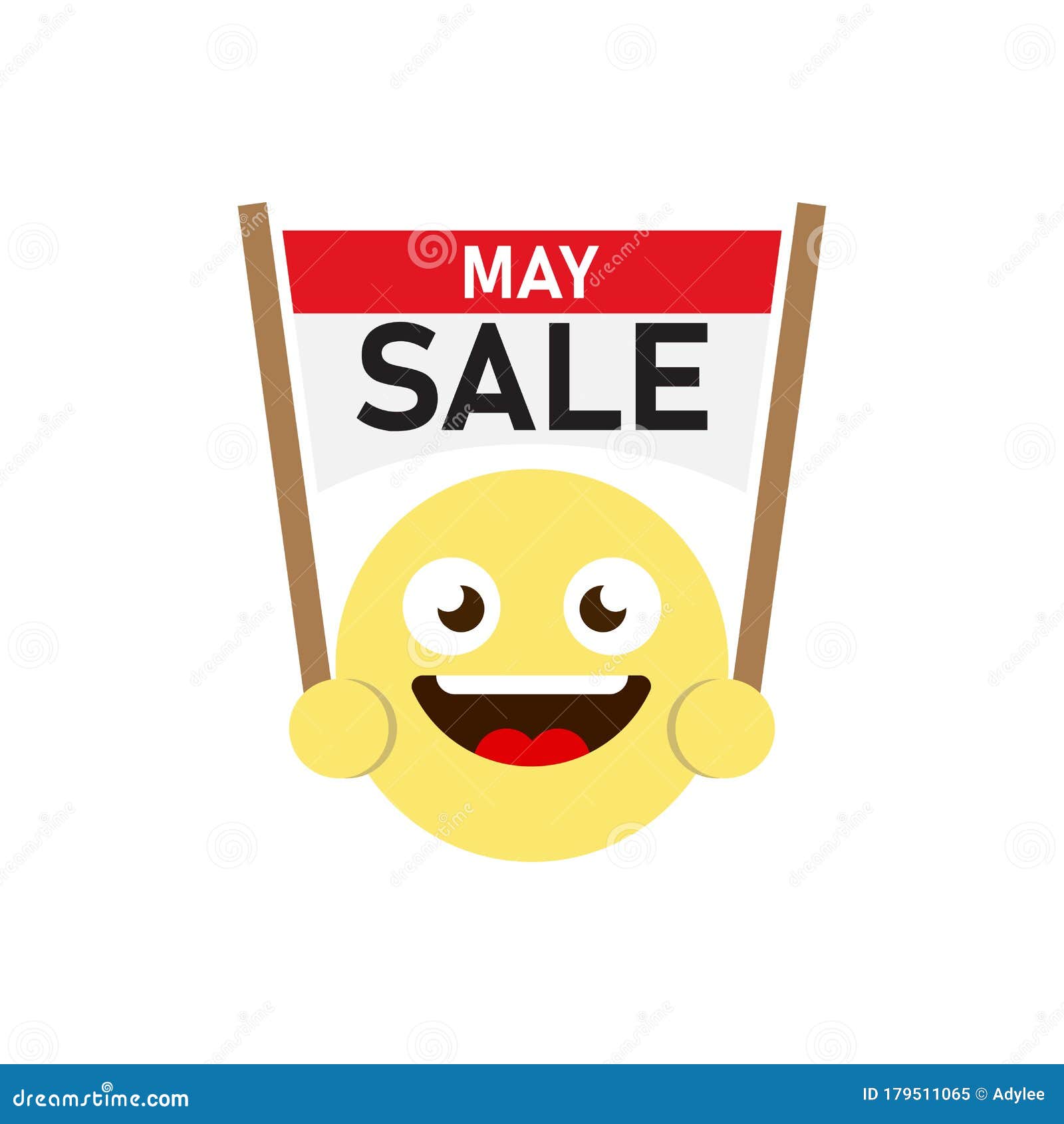 May Sale Vector Icon Symbol Isolated on White Background Stock Vector ...
