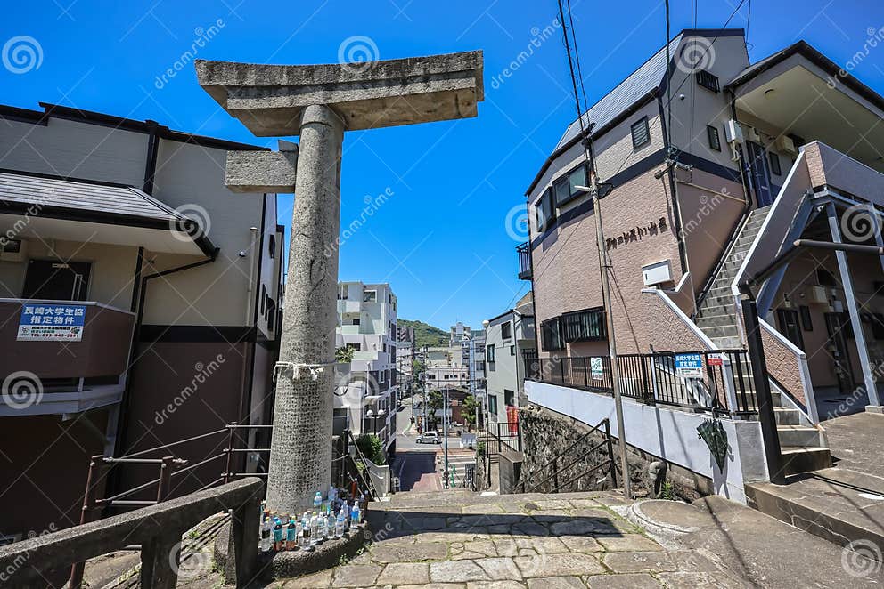 May 14 2024 a Sanno Shrine One Legged Torii Gate Editorial Image ...