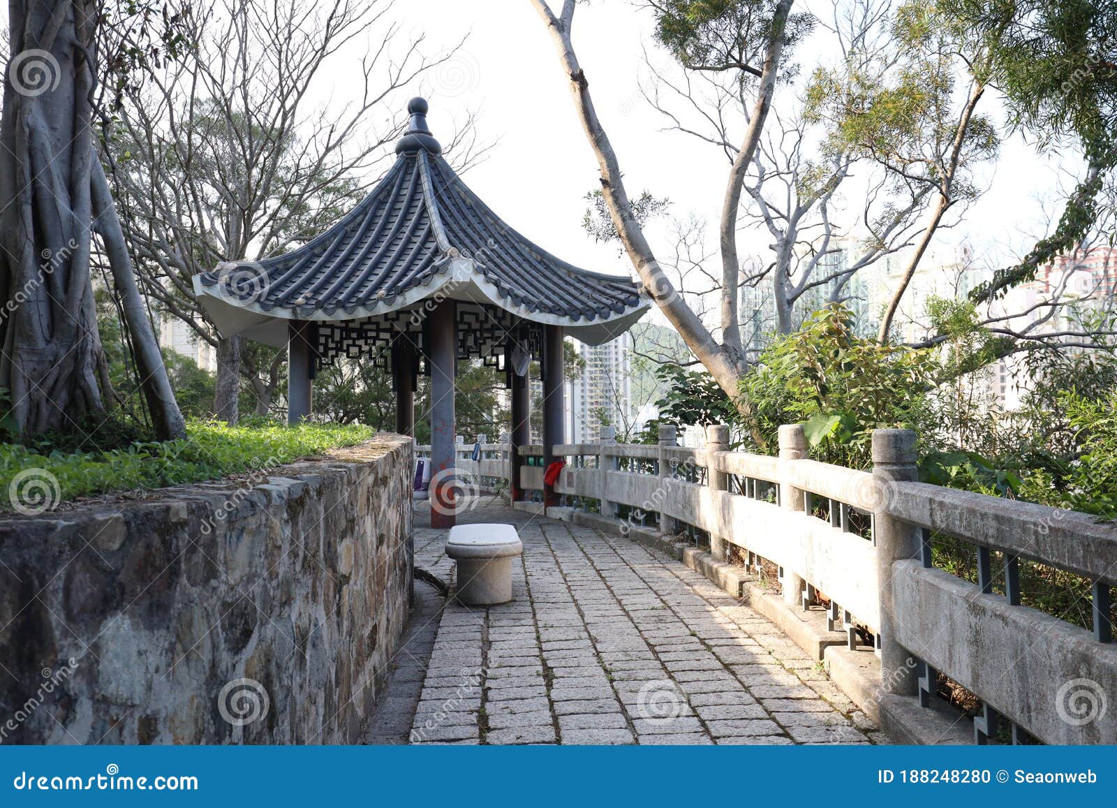 2 May 2020 the Small Pavilion for a Rest at Hk Stock Photo - Image of ...