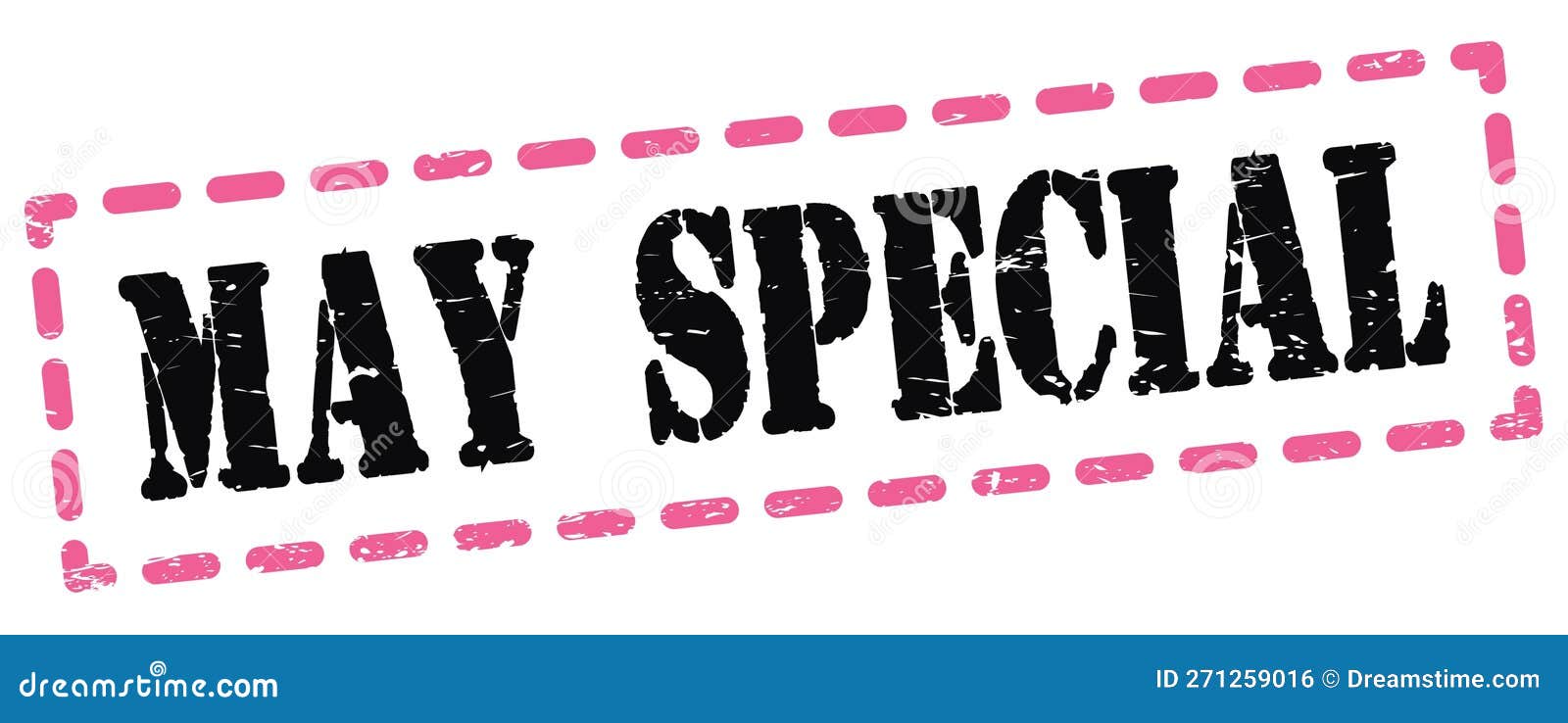 MAY SPECIAL Text Written on Pink-black Stamp Sign Stock Illustration ...