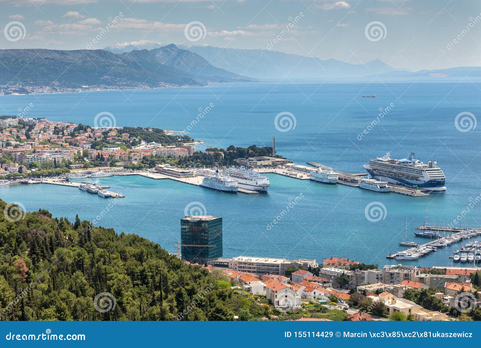 07 MAY 2019 Split, Croatia. Touristic Port in Split Editorial Stock ...