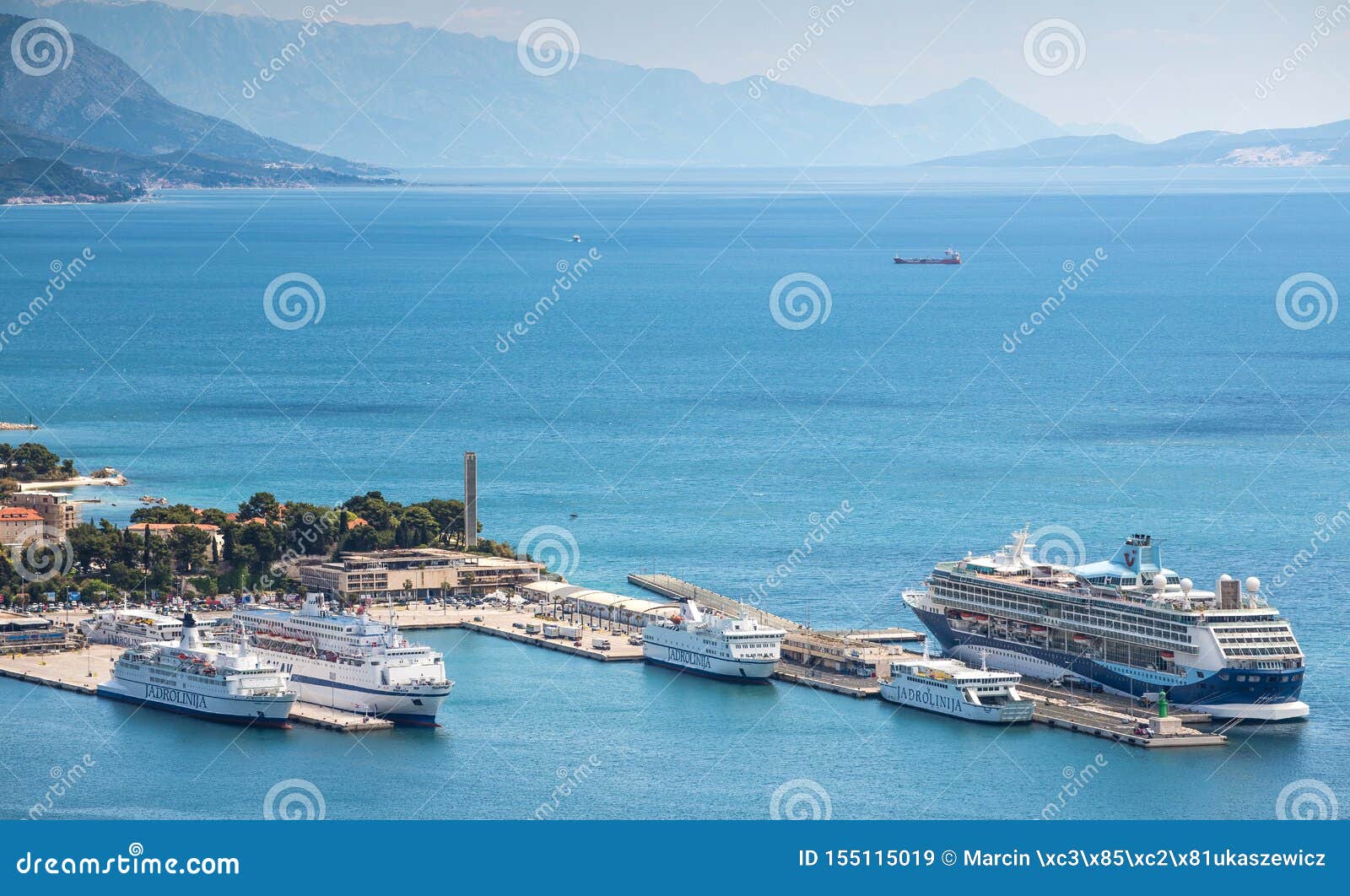 07 MAY 2019 Split, Croatia. Touristic Port in Split Editorial Stock ...