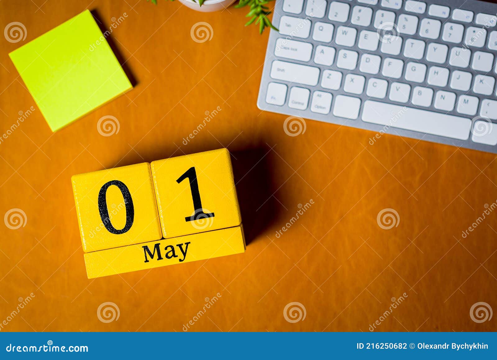 May 1st. Day 1 of May Month, Calendar on Office Table, Workplace Stock ...