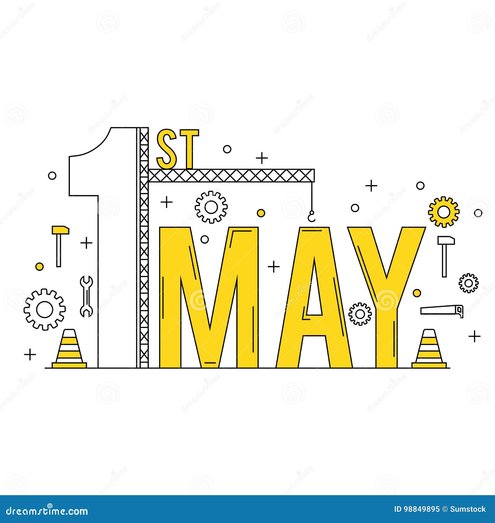 May 1st International Workers Day Concept Stock Vector - Illustration ...