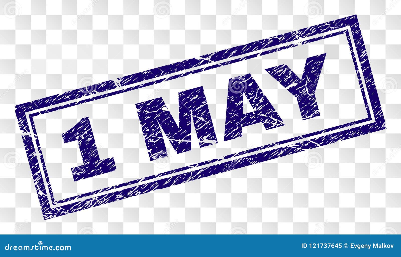 Grunge 1 MAY Rectangle Stamp Stock Vector - Illustration of design ...