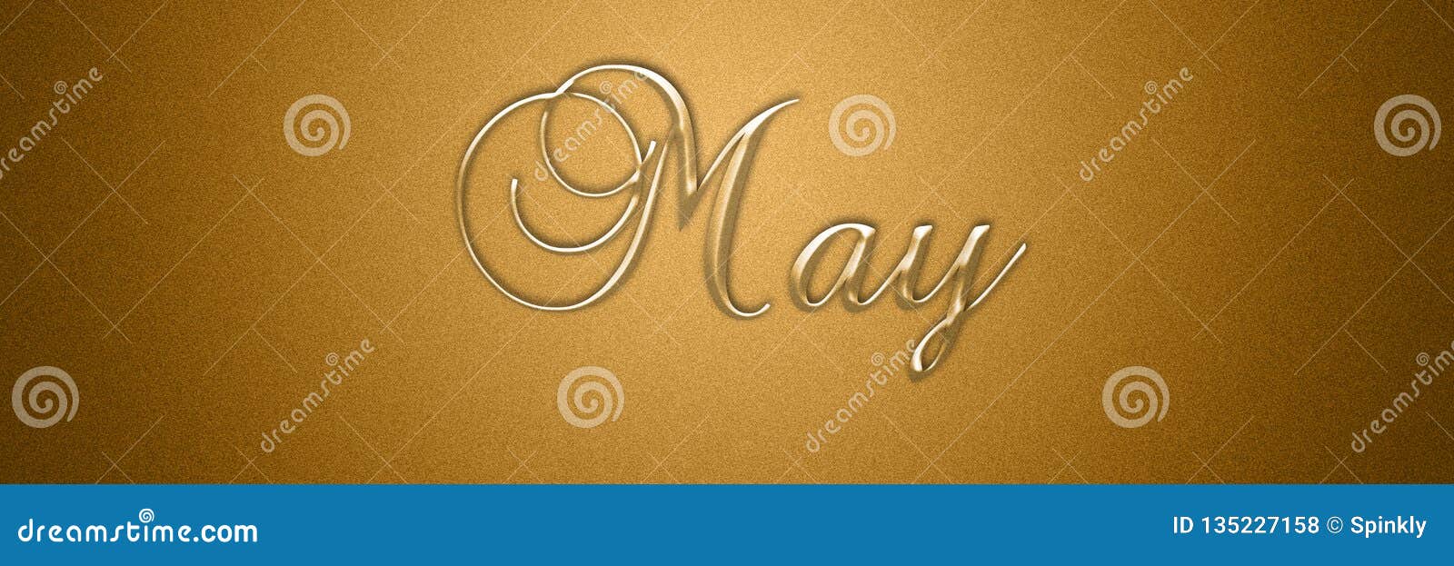 May Text Title for Month Background Design Stock Illustration ...