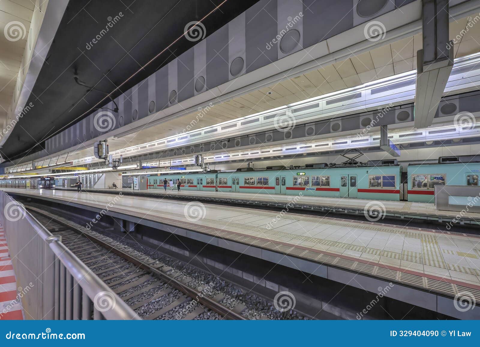 May 17 2024 a Tourism Train is Parking at the Platform of Tenjin ...
