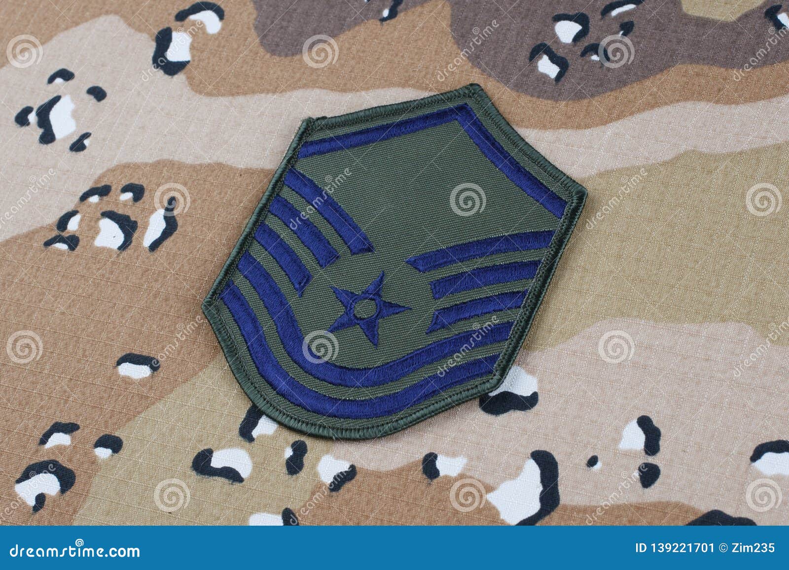 May 12, 2018. US AIR FORCE Master Sergeant Rank Patch on Desert Battle ...