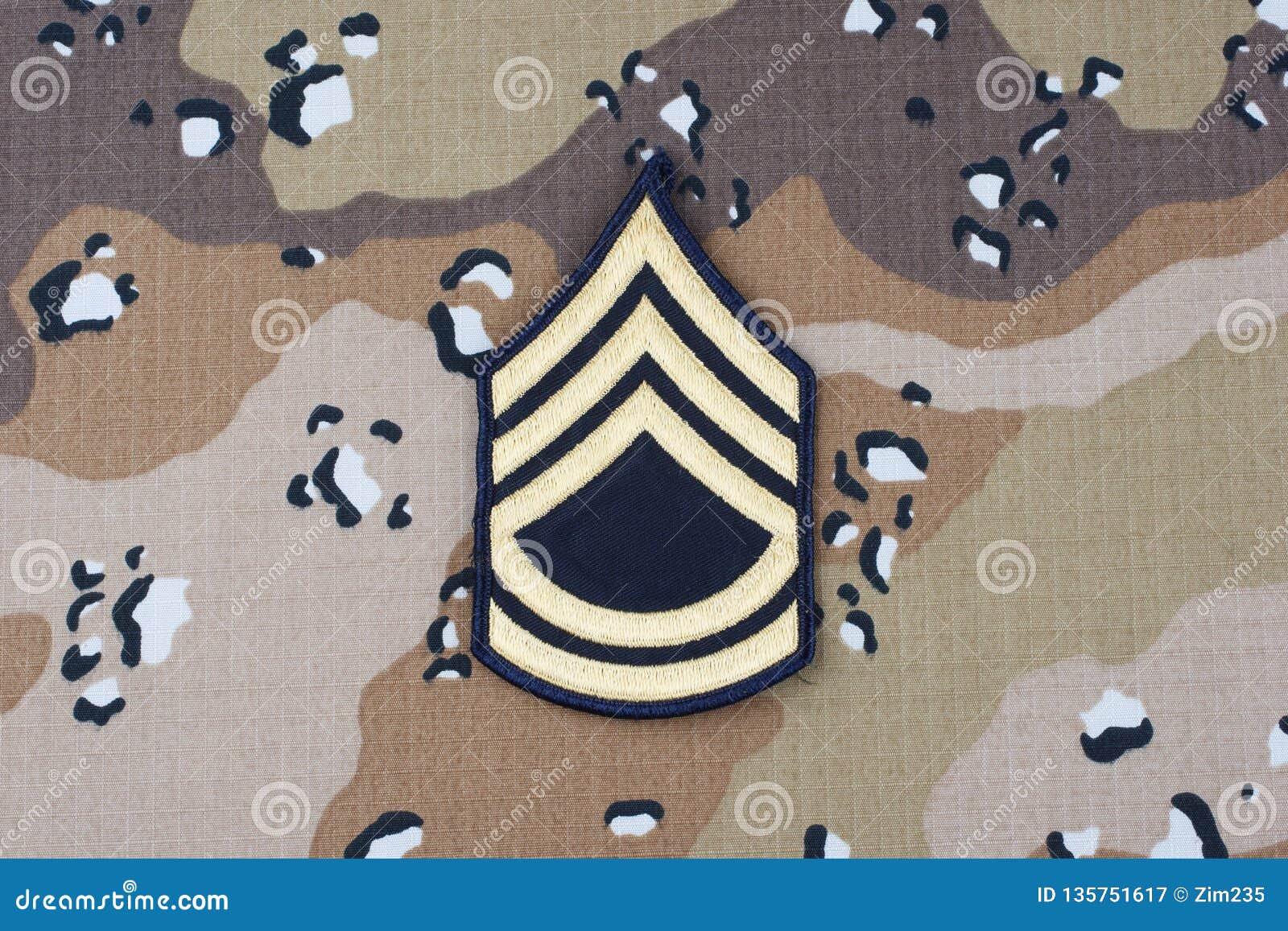 May 12, 2018. US ARMY Sergeant First Class Rank Patch on Desert ...